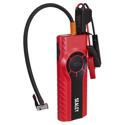 Sealey RoadStart 12V Jump Starter & Tyre Inflator 1200A Compact Lighweight