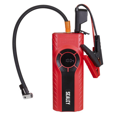 Sealey RoadStart 12V Jump Starter & Tyre Inflator 1200A Compact Lighweight