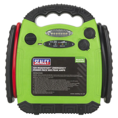 Sealey RoadStart Portable Emergency Jump Starter 900A 12V