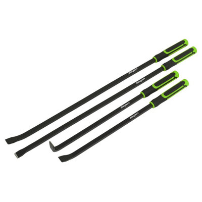 Sealey S01193 Heavy-Duty Pry Bar Set with Hammer Cap 4pc