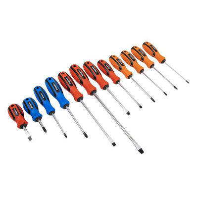 Sealey S0616 Siegen Soft Grip Screwdriver Set 12pc
