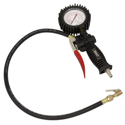 Sealey SA9304 Tyre Inflator with Clip-On Connector