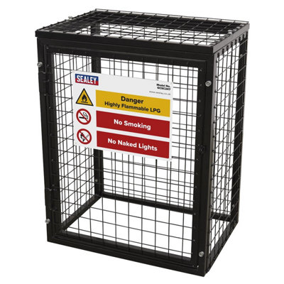 Sealey Safety Cage Powder Coated Galvanised - 2 x 47kg Gas Cylinders GCSC247