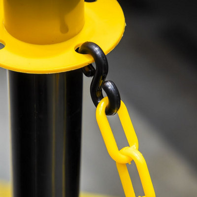 Sealey Safety Chain Black & Yellow With High Visibility 25m x 6mm BYC25M