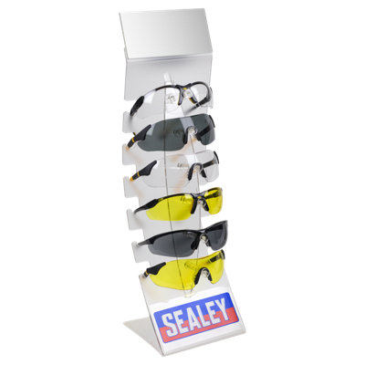 Sealey Safety Spectacle Display Stand Deal For 6 Pieces Logo White SSCOMBO1