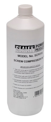 Sealey Screw Compressor Oil 1L SCPO1S