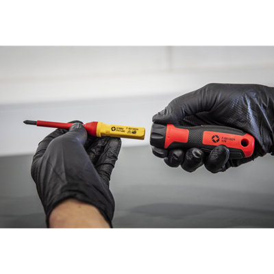 Sealey Screwdriver Set Interchangeable 8 Pieces VDE Approved Slotted ...