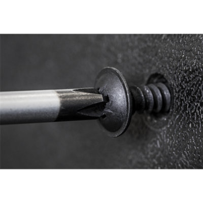 Sealey Self Tapping Screw 4.8 x 25mm Flanged Head Black Pozi BS 4174 ...