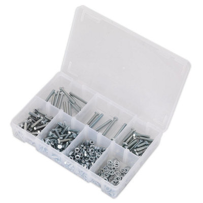 Buy Sealey Setscrew, Nut & Washer Assortment 444pc High Tensile M5 ...