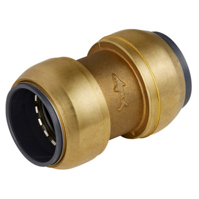 Sealey SharkBite Straight Connector 28mm Brass For Aluminium Pipe SBA28SC