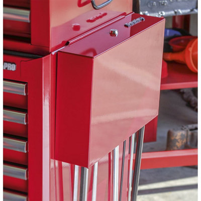 SEALEY SIDE CABINET FOR LONG HANDLE TOOLS - RED APLHT