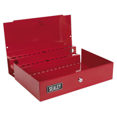 SEALEY SIDE CABINET FOR LONG HANDLE TOOLS - RED APLHT