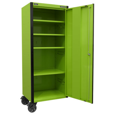 Sealey Side Locker With Castors With Steel Inner Walls 1864mm Green ...