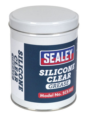 SEALEY SILICONE CLEAR GREASE 500G TIN SCS102