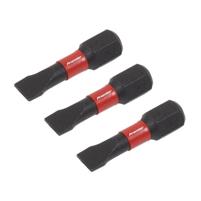 Sealey Slotted 5.5mm Impact Power Tool Bits Forged From S2 Steel 25mm ...