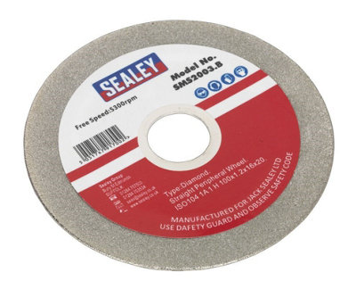Sealey SMS2003.B Grinding Disc Diamond Coated 100mm for SMS2003 Bench ...