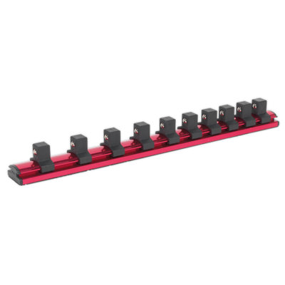 Sealey Socket Retaining Rail Magnetic 1/2" Square Drive 10 Clips ...