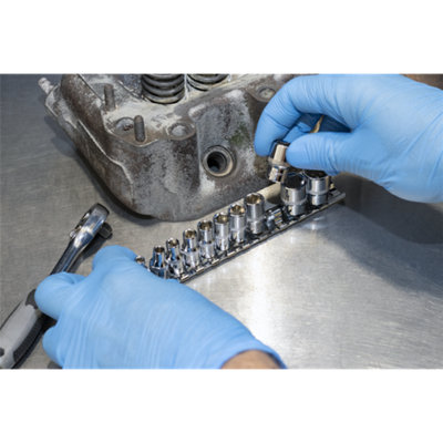 Sealey Socket Set 11 Pieces 1/4" Square Drive 6 Point WallDrive ...