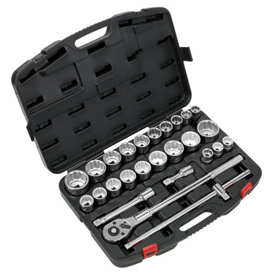 Sealey Socket Set 26 Pieces 3/4" Square Drive 12-Point WallDrive AK2584