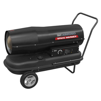 Sealey Space Warmer Kerosene/Diesel Heater 205,000Btu/hr with Wheels