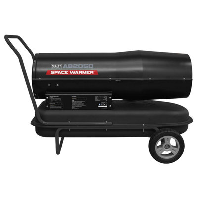 Sealey Space Warmer Kerosene/Diesel Heater 205,000Btu/hr with Wheels
