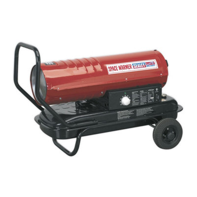 Sealey Space Warmer Kerosene/Diesel Heater 70,000Btu/hr with Wheels
