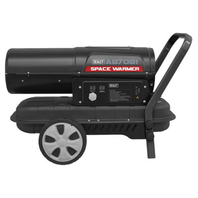 Sealey Space Warmer Kerosene/Diesel Heater 70,000Btu/hr with Wheels