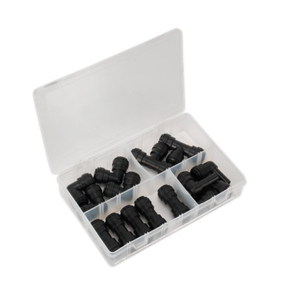Sealey Speedfit Coupling Assortment 15 Pieces 12mm Metric - Black AB071JG