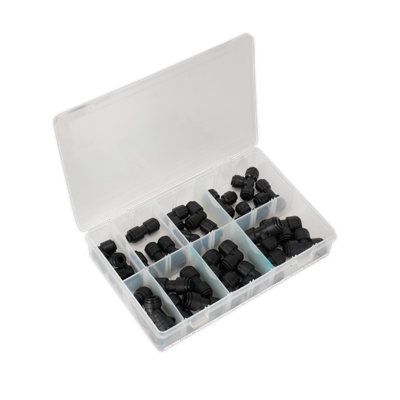 Sealey Speedfit Coupling Assortment 32 Pieces 6 & 8mm Metric Black AB069JG