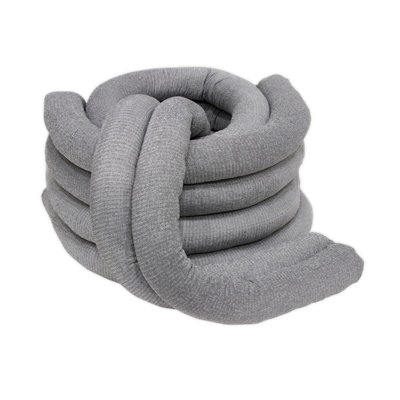 Sealey Spill Absorbent Socks With Extra Thick Skin 60mm x 1.2m Pack of ...
