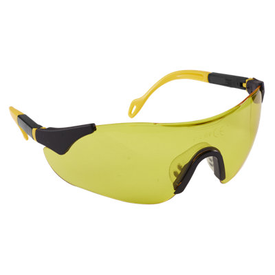 Sealey Sports Style High-Vision Safety Glasses with Adjustable Arms