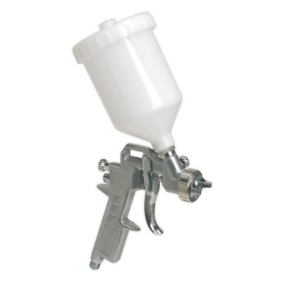 Sealey Spray Gun Gravity Feed 1.8mm Set Up With Adjustable Paint Flow ...