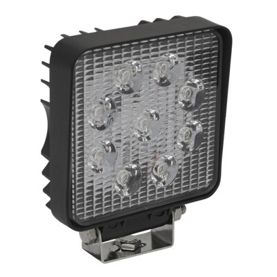 Sealey Square Work Light Lamp 27W SMD LED 2160 Lumens Mounting Bracket ...
