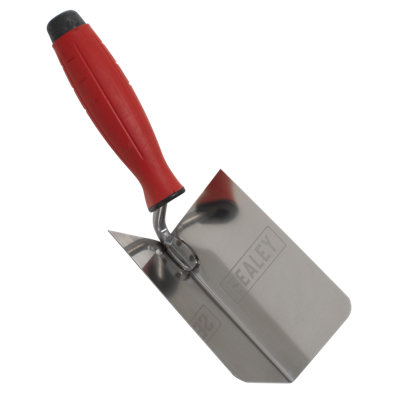 Buy Sealey Stainless Steel Internal Corner Trowel Rubber Handle 120 x ...