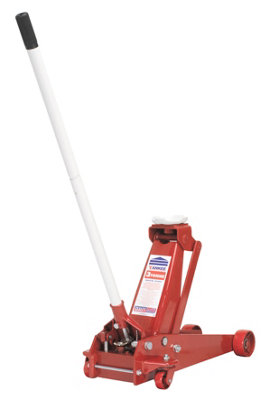 Sealey Standard Chassis Trolley Jack 3 Tonne with Axle Stands (Pair) 3 ...