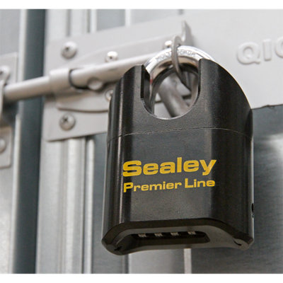 Sealey Steel Body Combination Padlock Shrouded Shackle Heavy Duty 62mm ...
