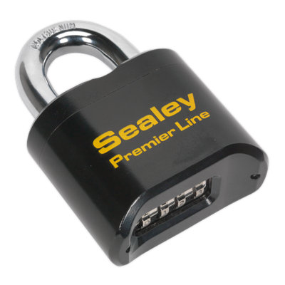 Sealey Steel Body Combination Versatile Keyless Padlock 62mm Heavy Duty ...