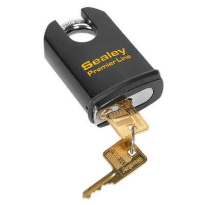 Sealey Steel Body Shrouded Shackle Padlock Anti-Pick & Bump Protection ...