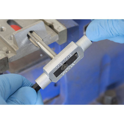 Sealey Steel Tap Wrench With Sliding Jaws 200mm Professional M3 & M12 AK727