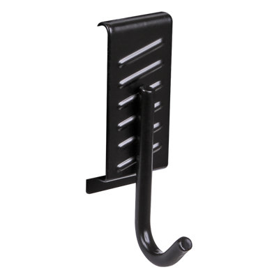 SEALEY STORAGE HOOK SINGLE J PRONG PVC WRAPPED & POWDER COATED - BLACK ...