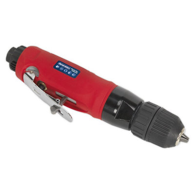 Sealey Straight Air Drill With Keyless Chuck 10mm 2500rpm - Red/Black ...