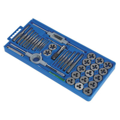 Sealey Tap & Die Set 40pc Split Dies - Metric AK301