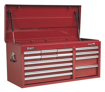 Sealey Topchest 14 Drawer with Ball-Bearing Slides Heavy-Duty - Red AP41149