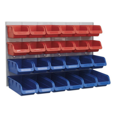 Sealey TPS132 24 Storage Bins and Back Panel Heavy Duty Shockproof ...