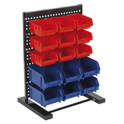 Sealey Tps1569 Bin Storage System Bench Mounting 15 Bins