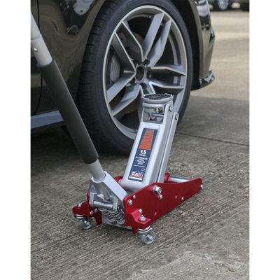 Sealey Trolley Jack 1.5 Tonne Aluminium/Steel Rocket Lift RJAS1500