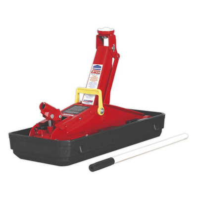 Sealey Trolley Jack 2 Tonne Short Chassis with Storage Case 1100CXD ...