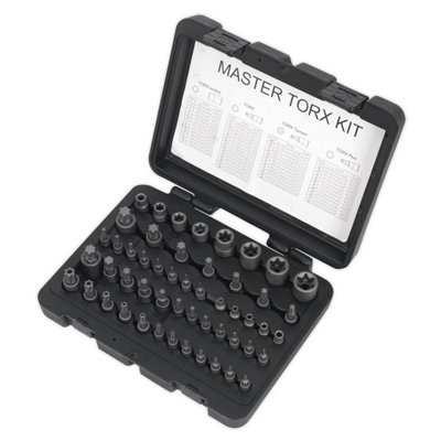 Sealey TRX-Star Master Socket Set Chrome Vanadium Steel 52 Pieces AK6199