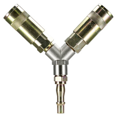 Sealey Twin Coupling Bodies Y-Adaptor ACX55
