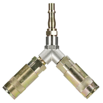 Sealey Twin Coupling Bodies Y-Adaptor ACX55